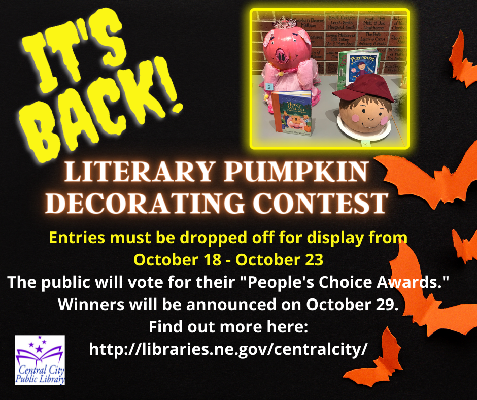 Back by Popular Demand!! Our Literary Pumpkin Decorating Contest ...